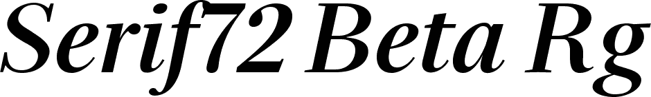 Serif72Beta-BoldItalic font | Fonts2u.com