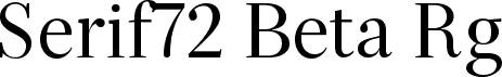 Serif72Beta-Bold font