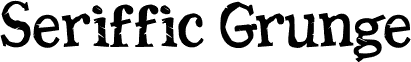Seriffic Grunge font | Fonts2u.com