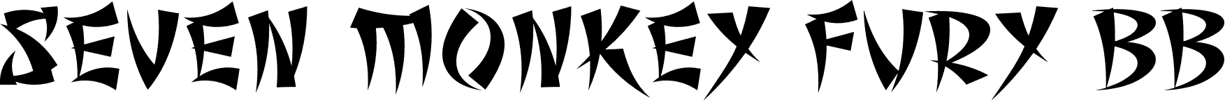 Seven Monkey Fury BB font