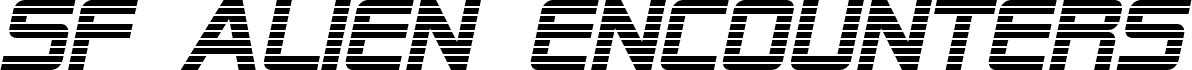 SF Alien Encounters Solid font