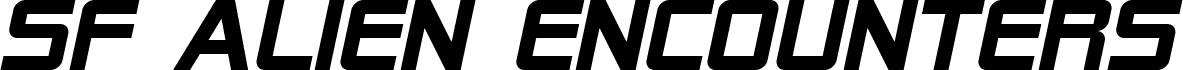 SF Alien Encounters font
