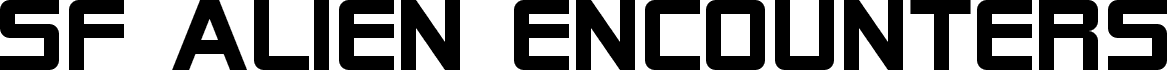 SF Alien Encounters font | Fonts2u.com
