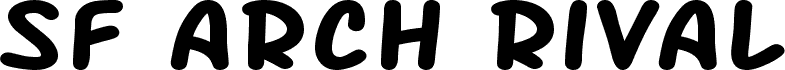 SF Arch Rival Bold font