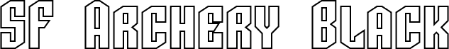 SF Archery Black Outline font | Fonts2u.com