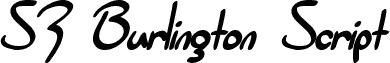 SF Burlington Script font