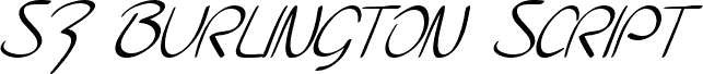 SF Burlington Script Bold font