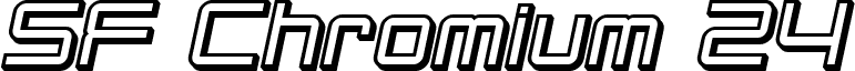 SF Chromium 24 SC font