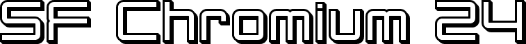 SF Chromium 24 SC Bold font