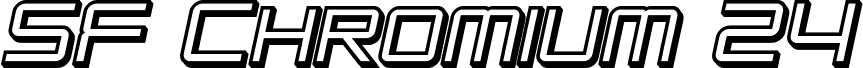 SF Chromium 24 Bold font | Fonts2u.com