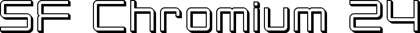 SF Chromium 24 Bold font | Fonts2u.com