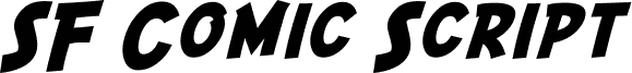 SF Comic Script Condensed font | Fonts2u.com