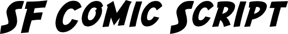 SF Comic Script Condensed font | Fonts2u.com