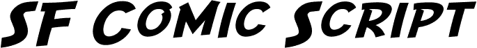 SF Comic Script Condensed font | Fonts2u.com