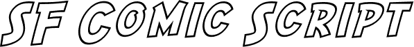 SF Comic Script Condensed font | Fonts2u.com