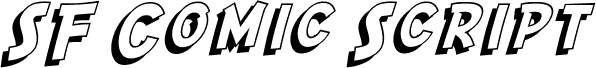 SF Comic Script Condensed font | Fonts2u.com