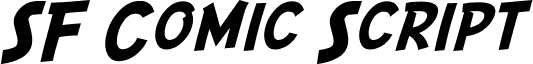 SF Comic Script Condensed font | Fonts2u.com