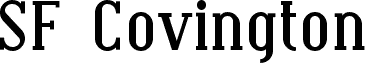SF Covington Exp Bold font | Fonts2u.com
