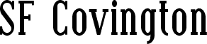 SF Covington Exp Bold font | Fonts2u.com