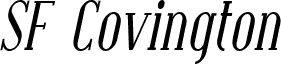 SF Covington Exp Bold font | Fonts2u.com