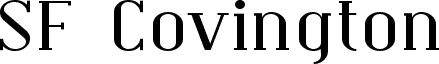 SF Covington Exp Bold font | Fonts2u.com