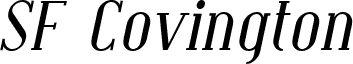 SF Covington Exp Bold font | Fonts2u.com
