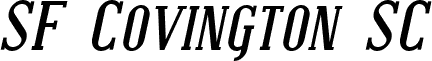 SF Covington SC Exp Bold Italic font | Fonts2u.com