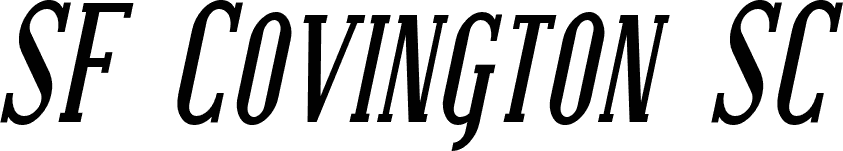 SF Covington SC Cond Bold Italic font | Fonts2u.com