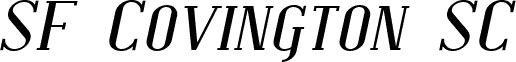 SF Covington SC Exp Bold Italic font | Fonts2u.com