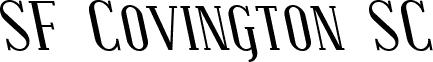 SF Covington SC font