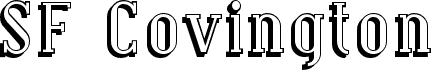 SF Covington Exp Bold font | Fonts2u.com