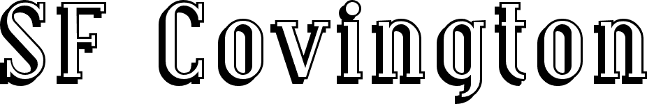 SF Covington Shadow font | Fonts2u.com