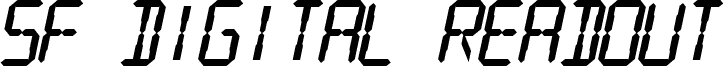 SF Digital Readout Heavy font | Fonts2u.com