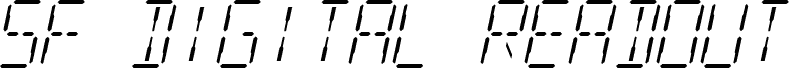 SF Digital Readout Heavy font | Fonts2u.com