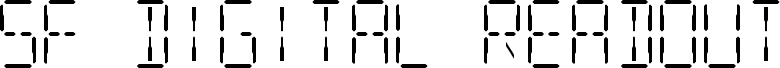 SF Digital Readout Heavy font | Fonts2u.com