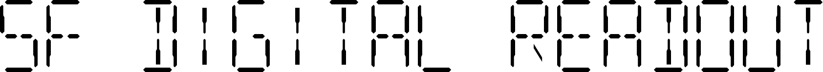 SF Digital Readout Light font | Fonts2u.com