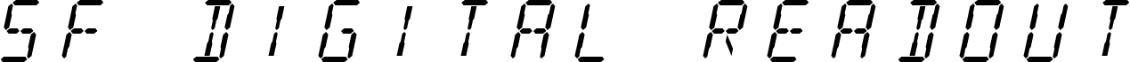 SF Digital Readout Heavy font | Fonts2u.com