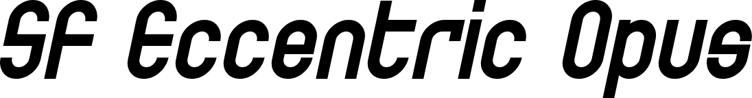 SF Eccentric Opus Bold Oblique font | Fonts2u.com