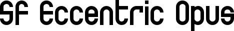 SF Eccentric Opus Shaded font | Fonts2u.com