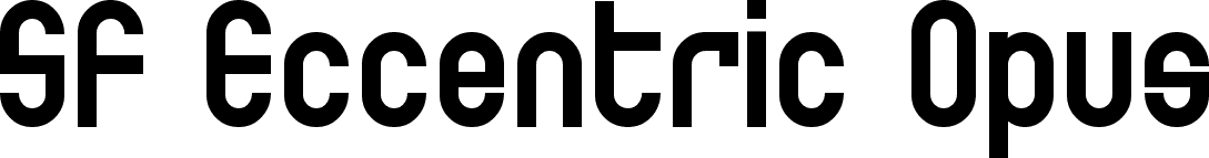 SF Eccentric Opus Bold font | Fonts2u.com