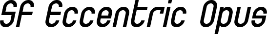 SF Eccentric Opus Shaded font | Fonts2u.com