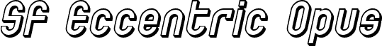SF Eccentric Opus Shaded font | Fonts2u.com