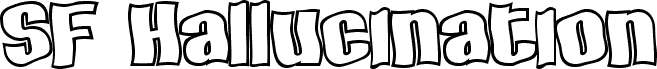 SF Hallucination Shadow font | Fonts2u.com