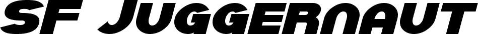 SF Juggernaut Bold font