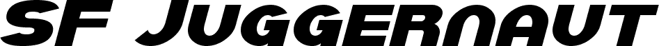 SF Juggernaut Bold font