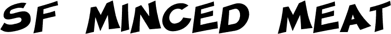 SF Minced Meat font | Fonts2u.com