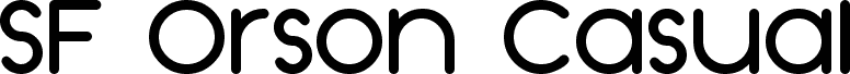 SF Orson Casual Shaded font