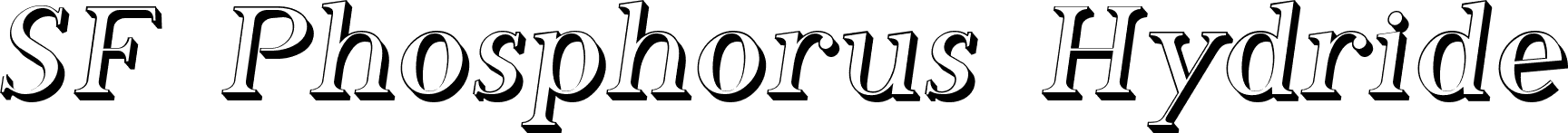 SF Phosphorus Hydride font | Fonts2u.com