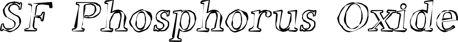 SF Phosphorus Oxide font | Fonts2u.com