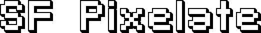 SF Pixelate Shaded Bold Oblique font | Fonts2u.com
